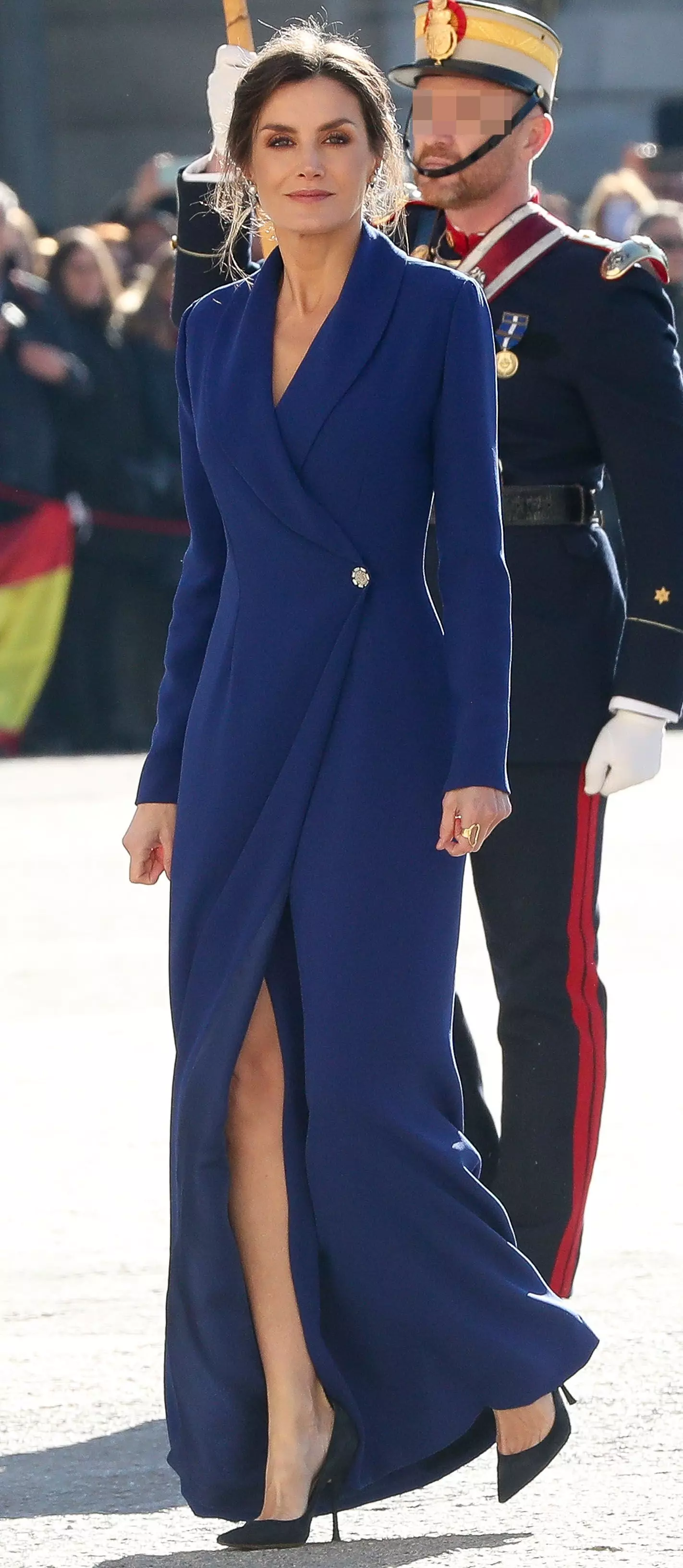 Queen Letizia Military Easter Felipe Varela 2020 2019