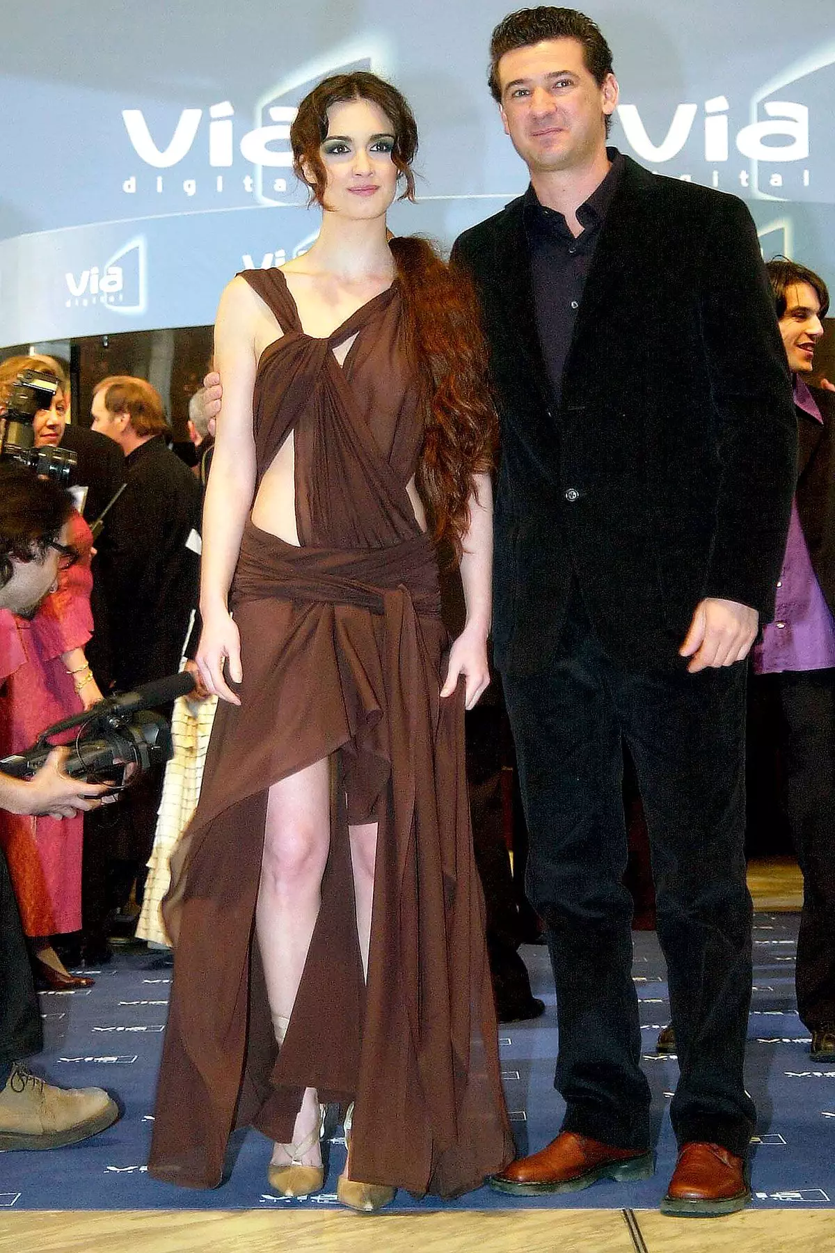 Paz Vega e Julio Medem ai Goya Awards 2002.