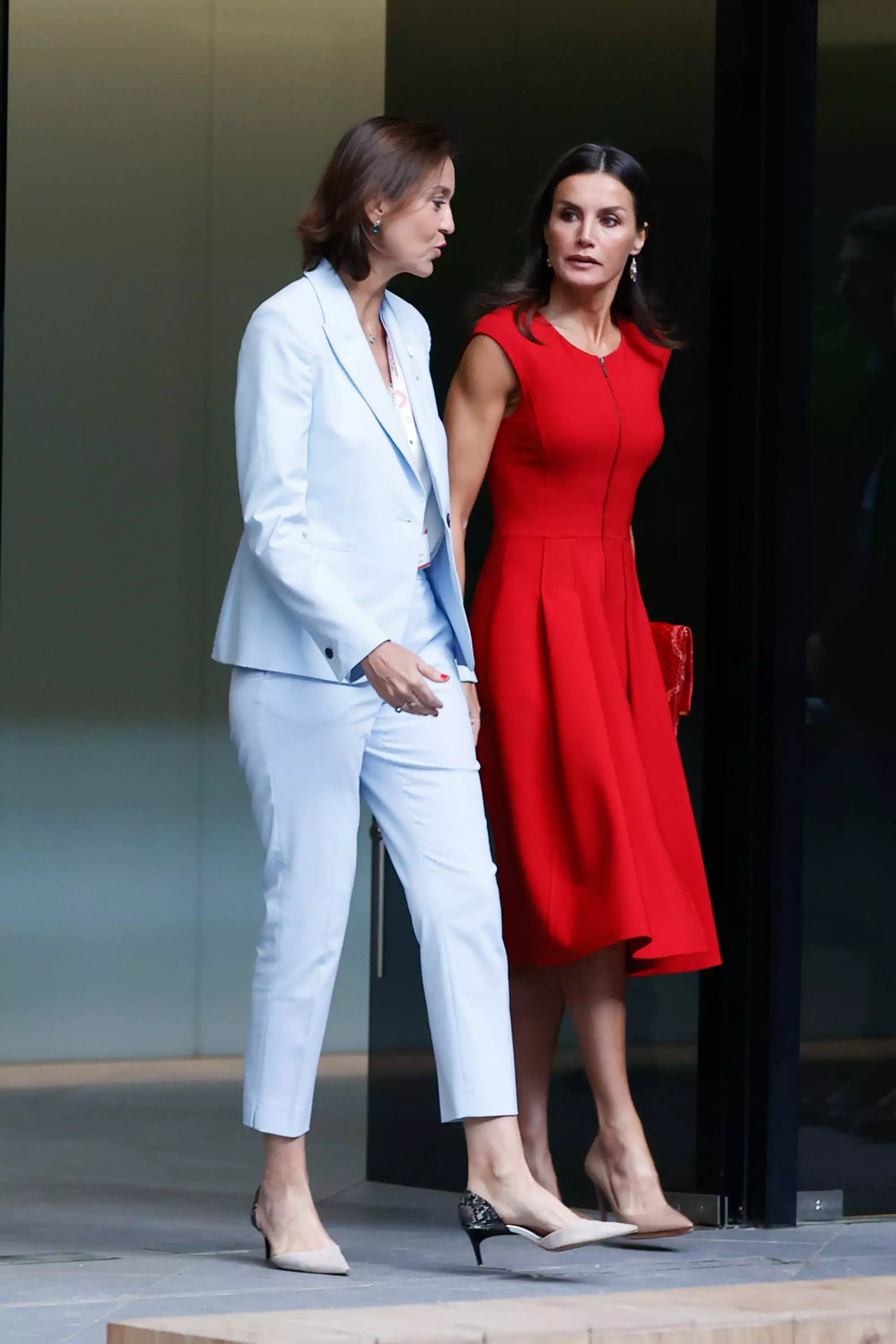 spanish queen letizia at competitive advantages of filming in spain forum in madrid on monday, 9 may 2022