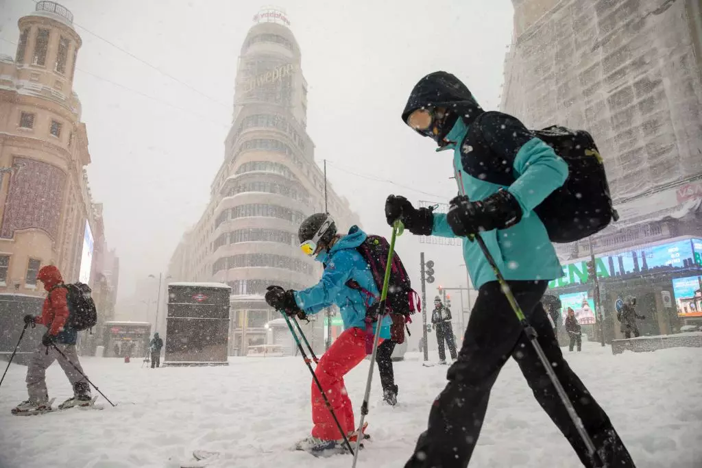 马德里的雪