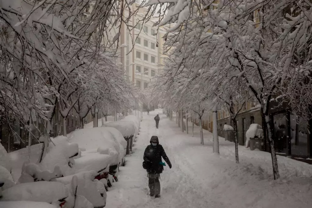 马德里的雪