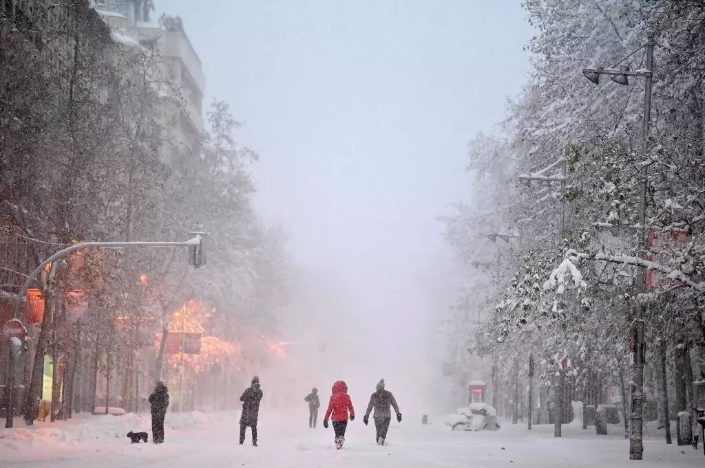 马德里的雪