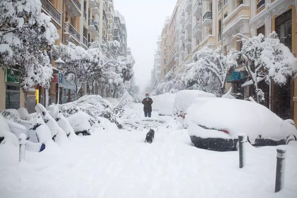 马德里的雪