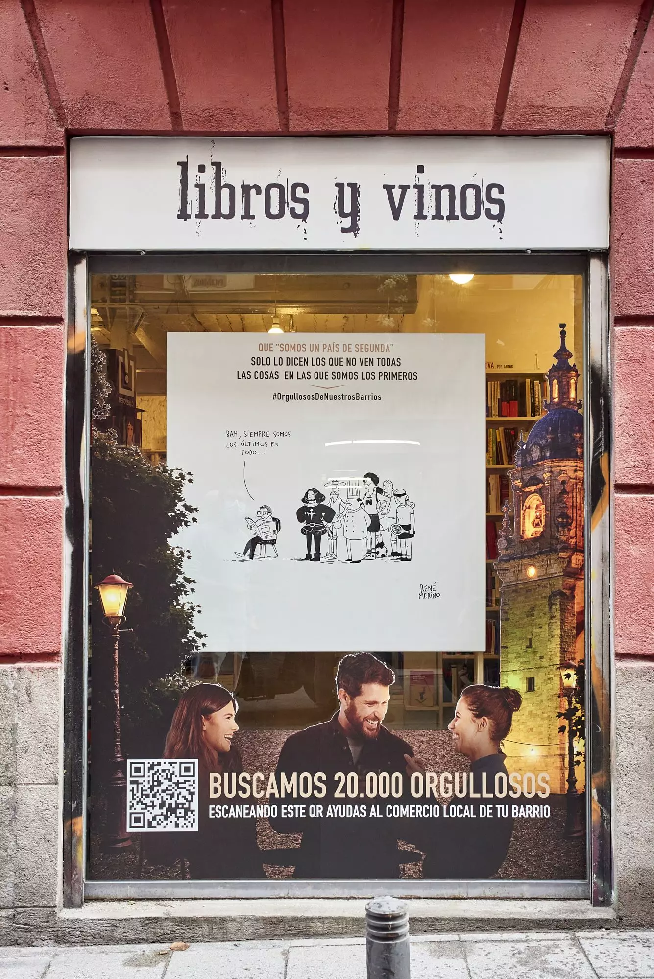 kitob do'koni, kitoblar va madrid vinolari