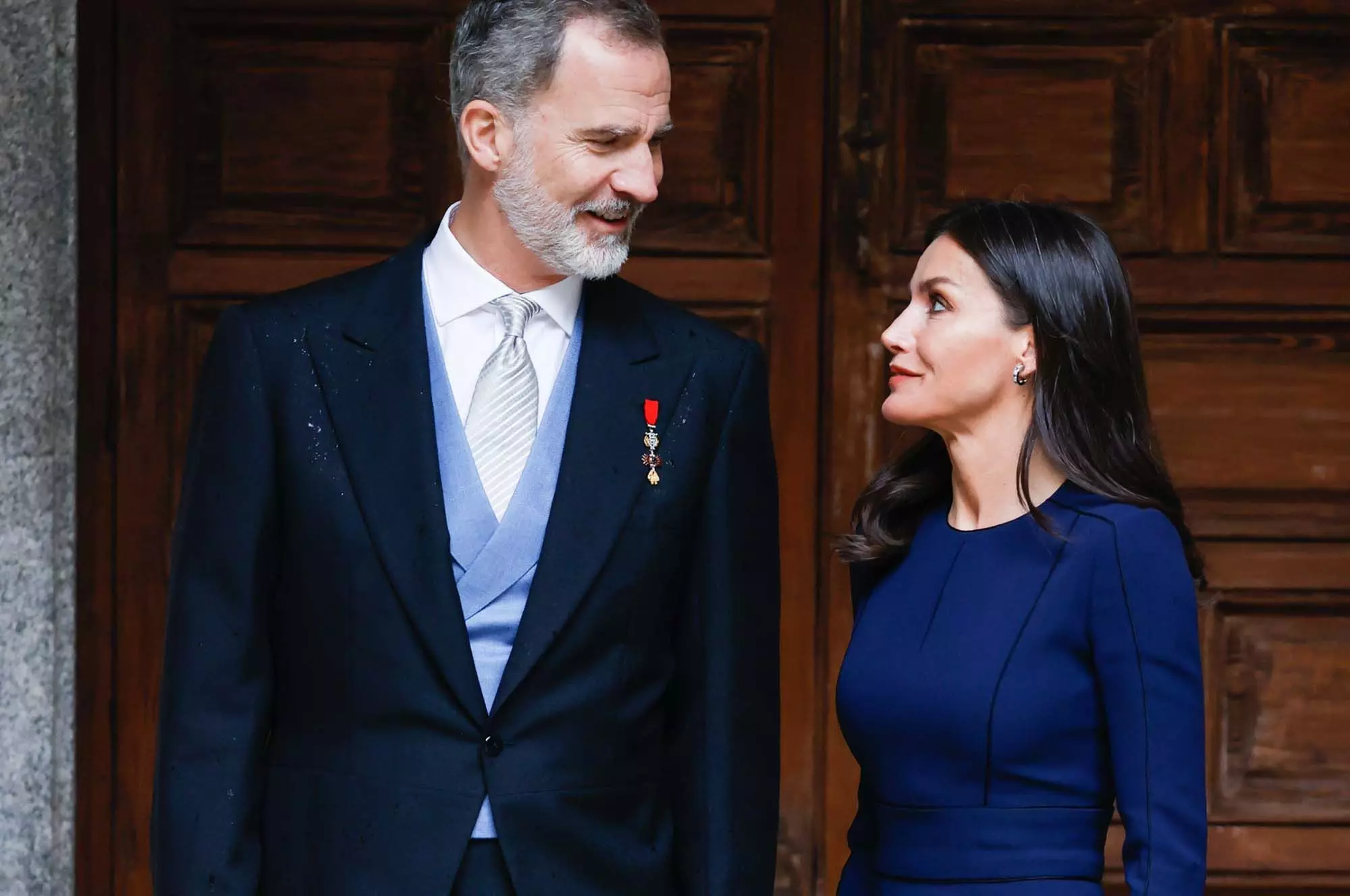 La reina Letizia recupera el vestit blau més emblemàtic