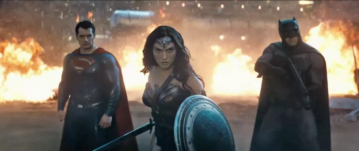 Batman vs. Superman Dawn of Justice (2016) Ben Affleck, Gal Gadot och Henry Cavill