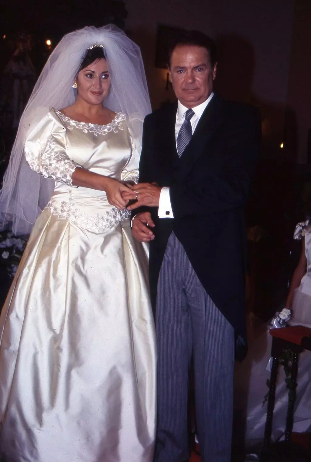 Pedro Carrasco and Raquel Mosquera at their wedding