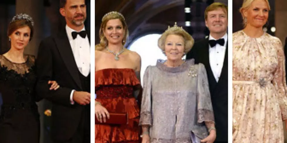 Máxima และ Letizia ดวลความงามที่งานกาล่าดินเนอร์ก่อนพิธีราชาภิเษก