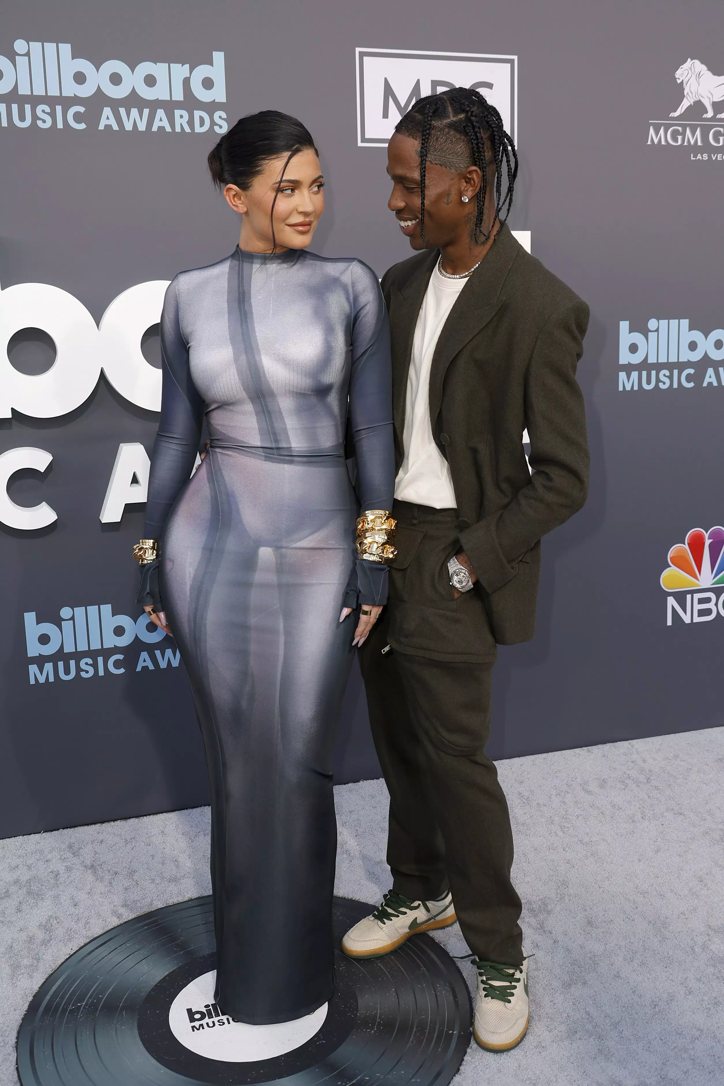 Kylie Jenner and Stormi attend the Billboard Music Awards