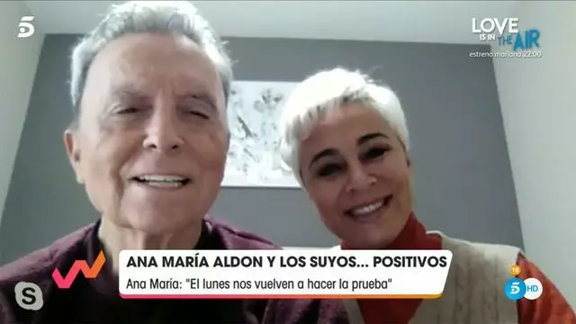 Ortega Cano en Ana María Aldon prate op Skype op Telecinco