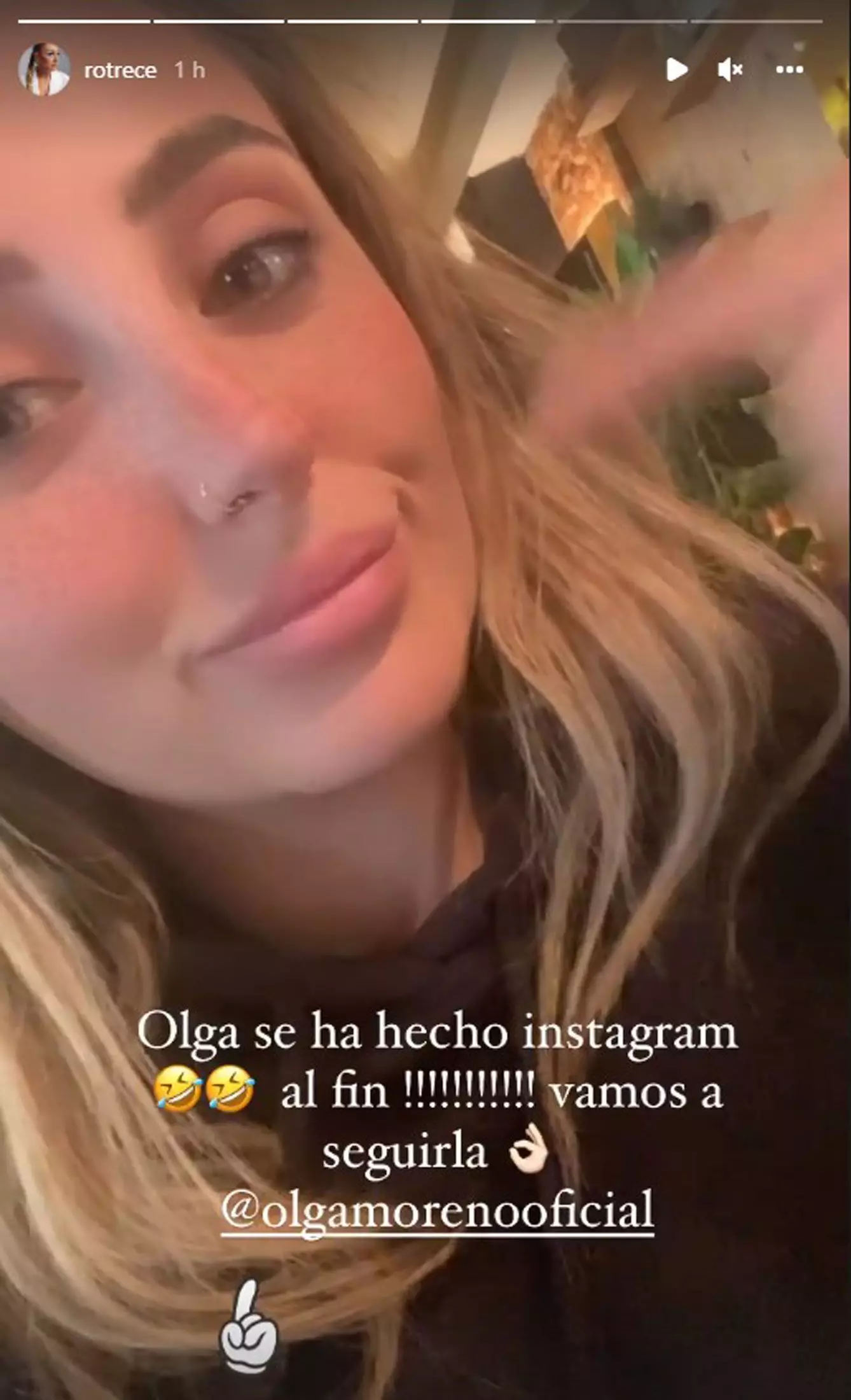 olga Moreno njofton llogarinë e olga Moreno në instagram