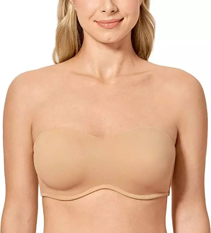 Pinakamahusay na strapless minimizing bra para sa malalaking suso 665_4