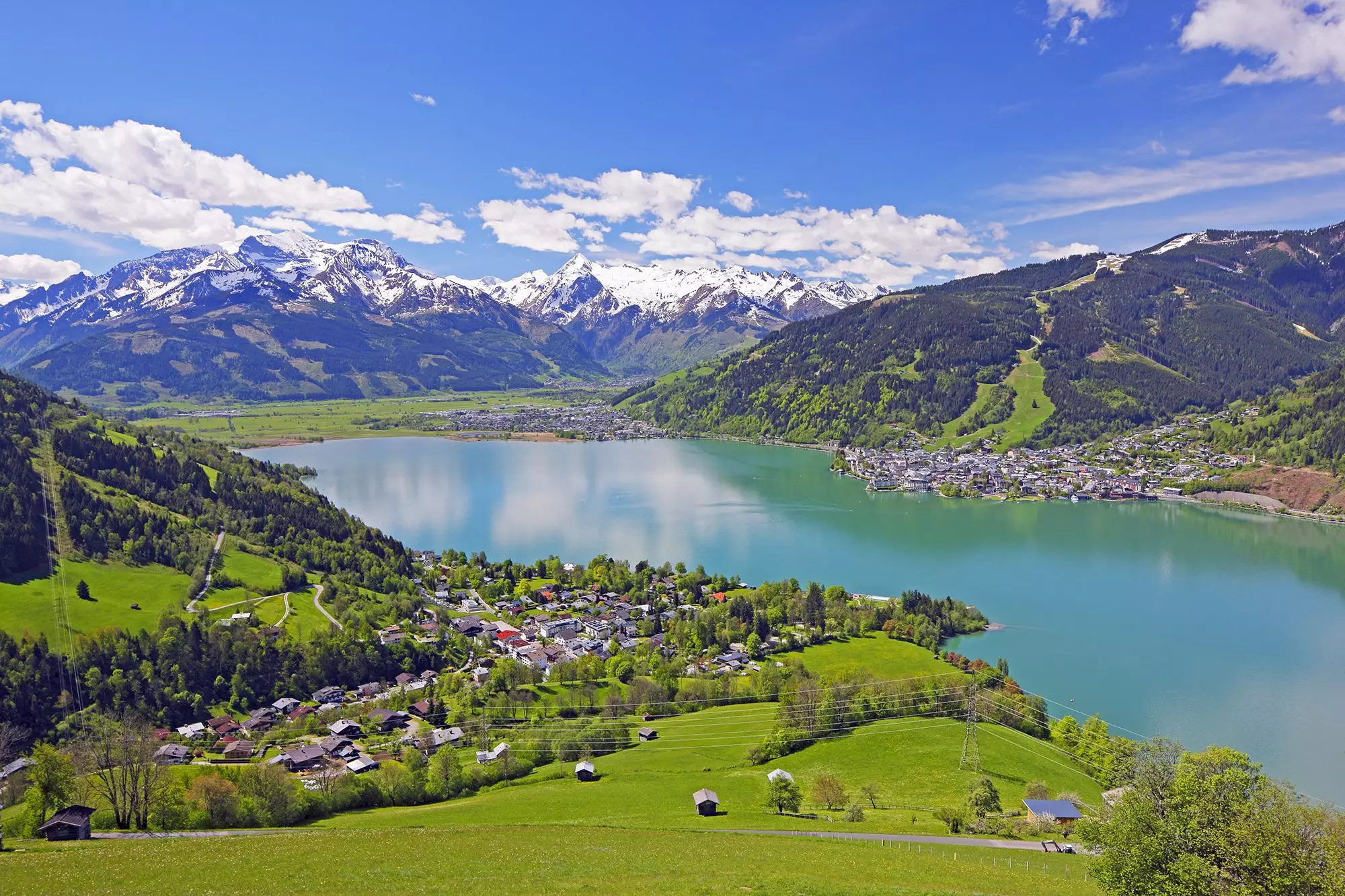 zell am see coa cordilleira de Hohe Tauern na primavera