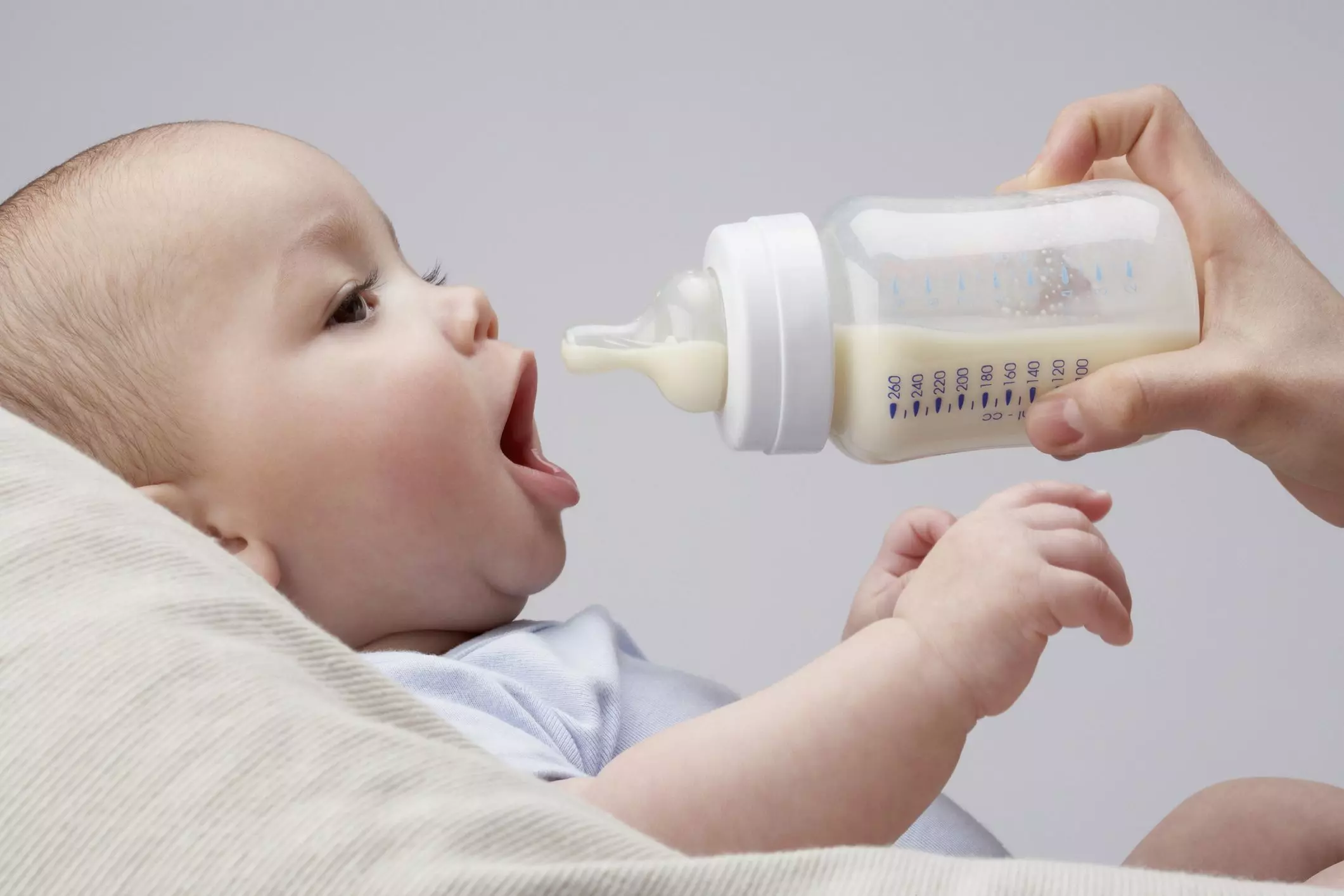 baby taking bottle