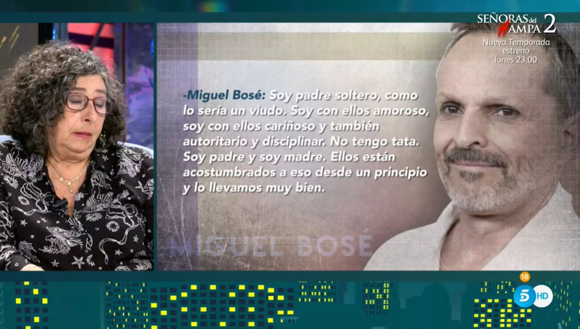 Nëna e Nacho Palau sulmon Miguel Bosé në 'sábado deluxe'