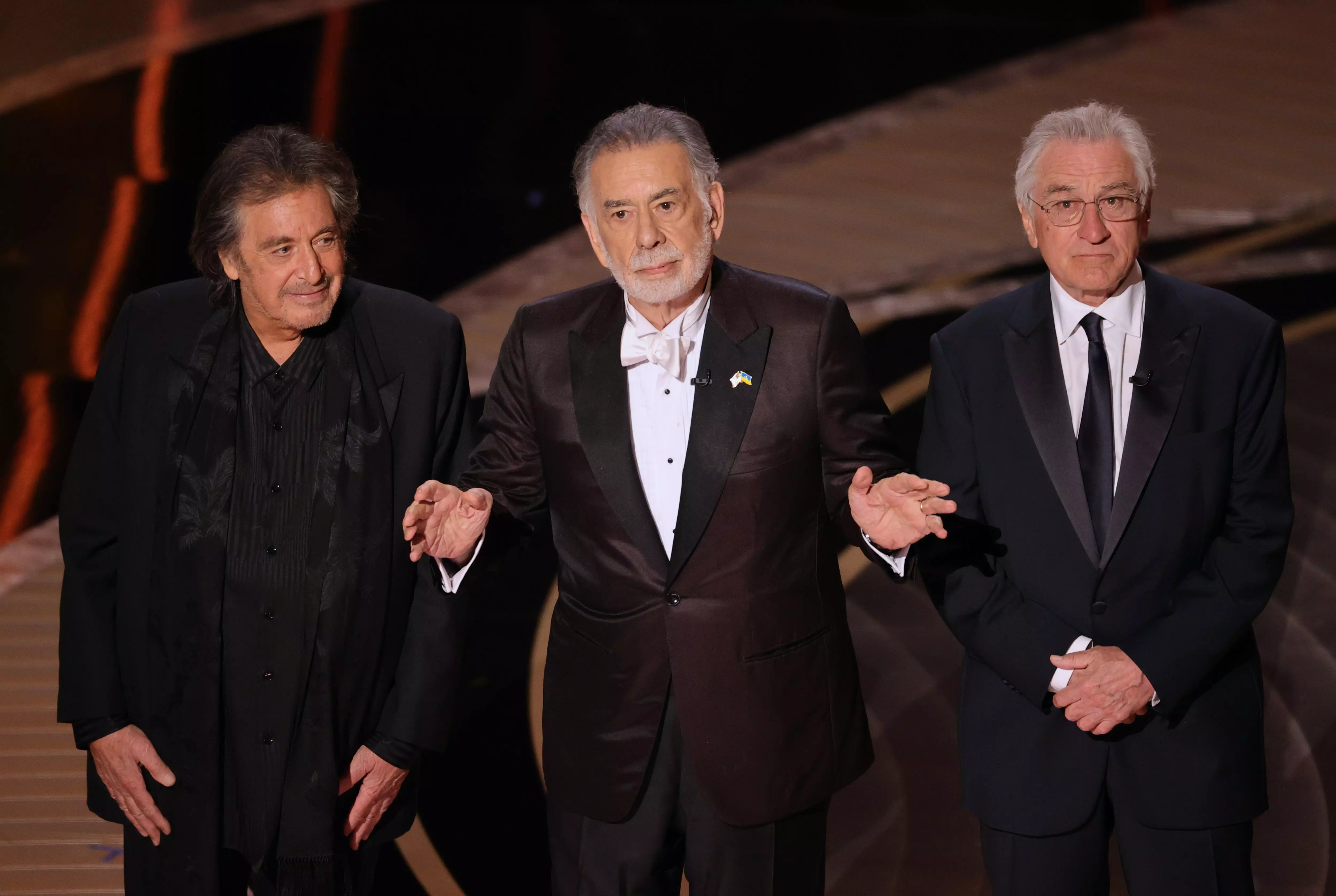 al pacino, francis ford coppola ແລະ robert de niro ຢູ່ oscars 2022