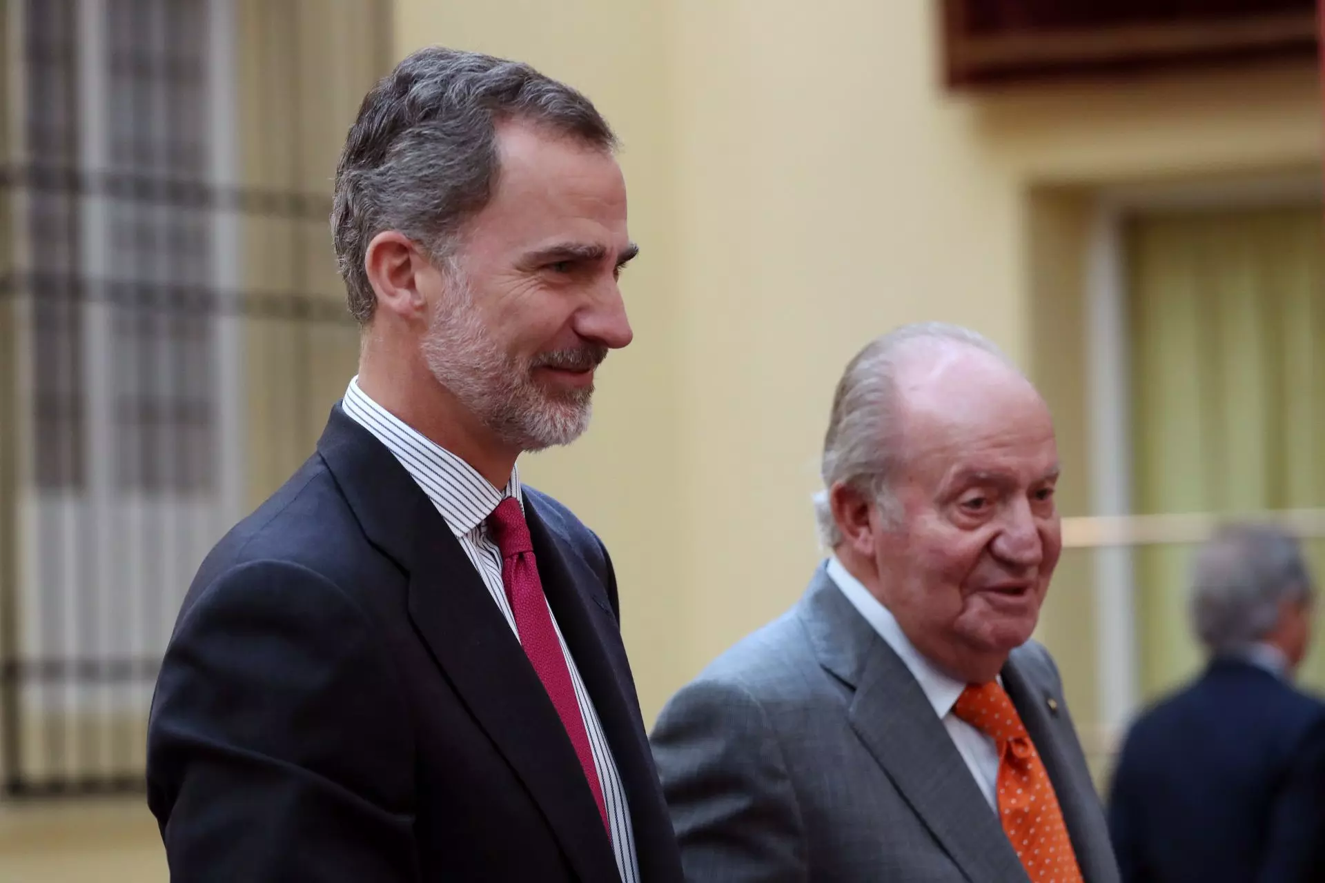 Le roi Felipe et Don Juan Carlos