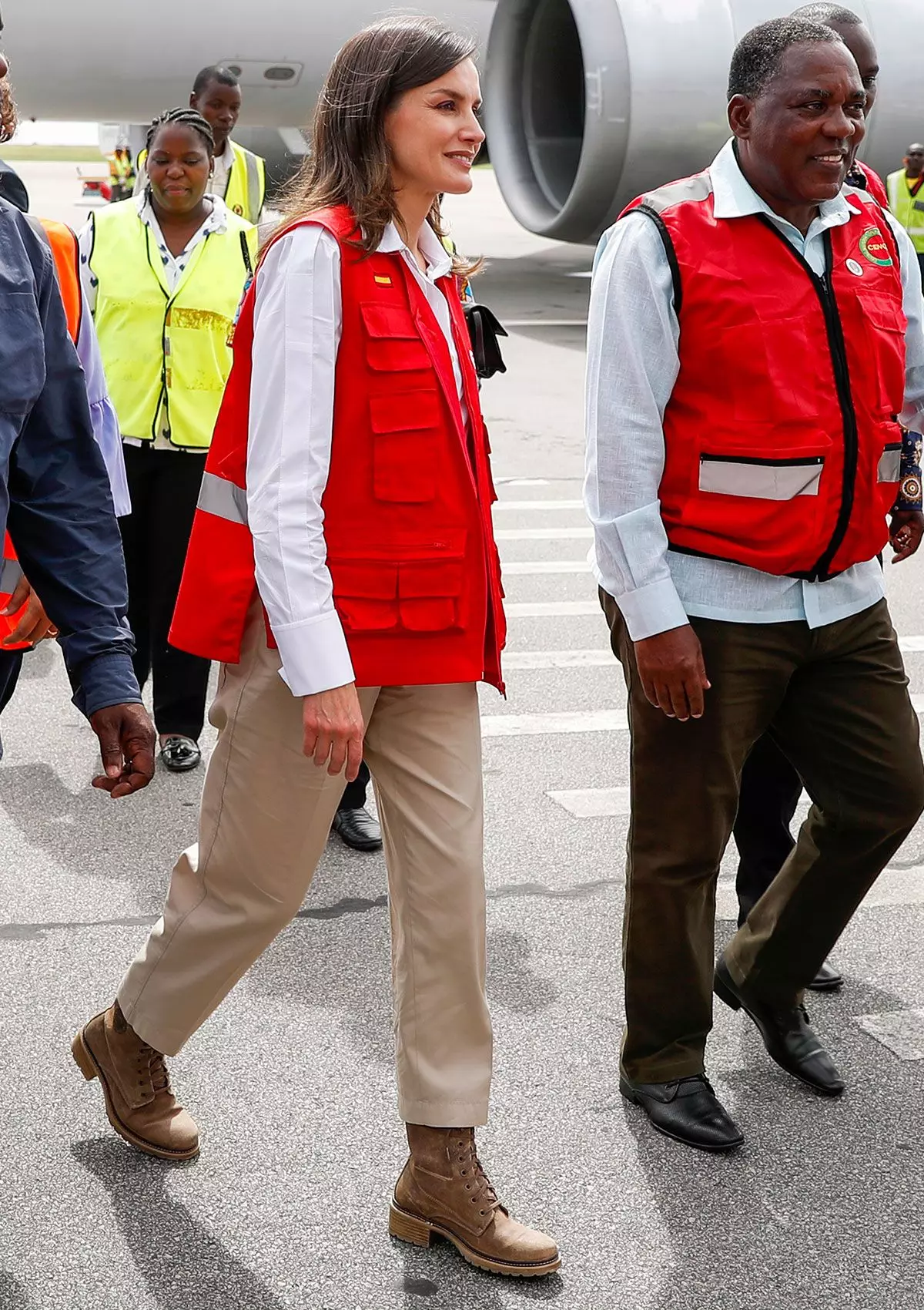 Drottning Letizia, samarbetsresa till Moçambique.