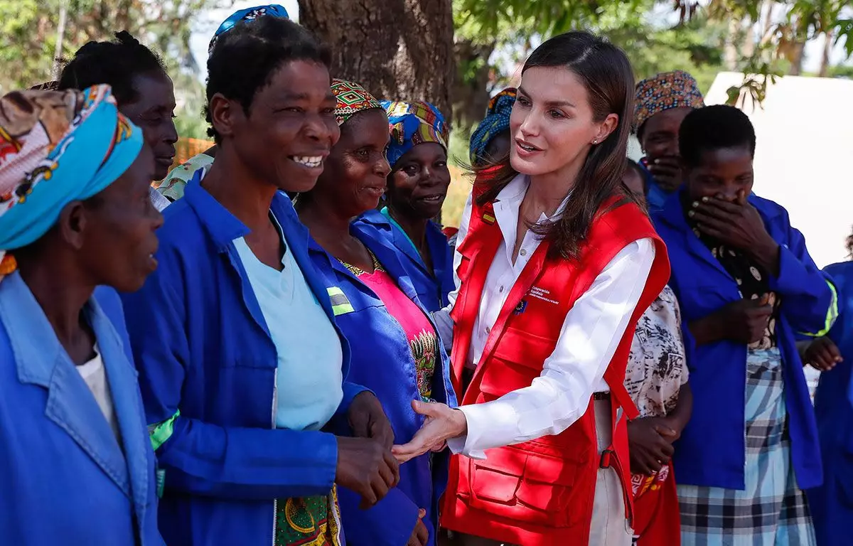 Drottning Letizia, samarbetsresa till Moçambique