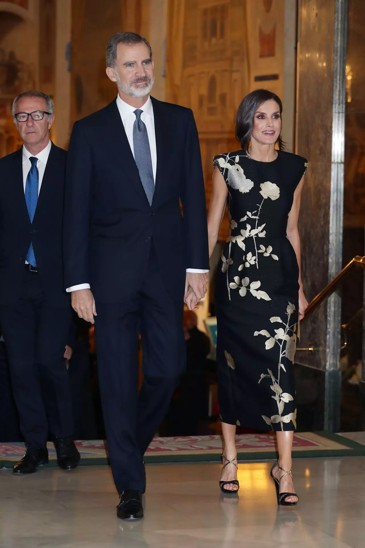 Don Felipe e Doña Letizia presiedono alla consegna di un premio giornalistico