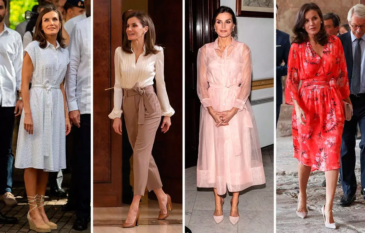 letizia يېرىم باغلانغان ئوقيا بىلەن كۆرۈنىدۇ