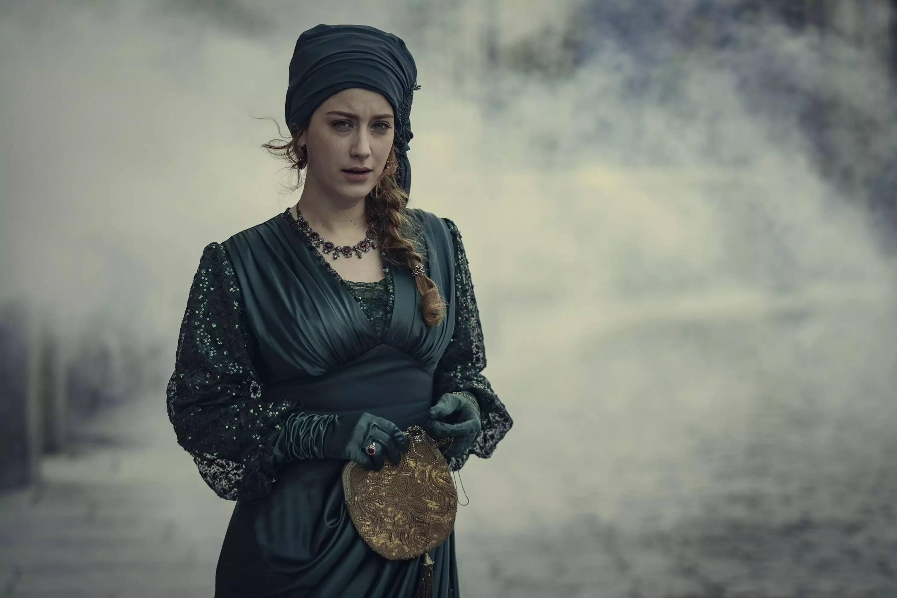 Hazal Kaya isra isra in Turkish series Midnight at the Pera Palace