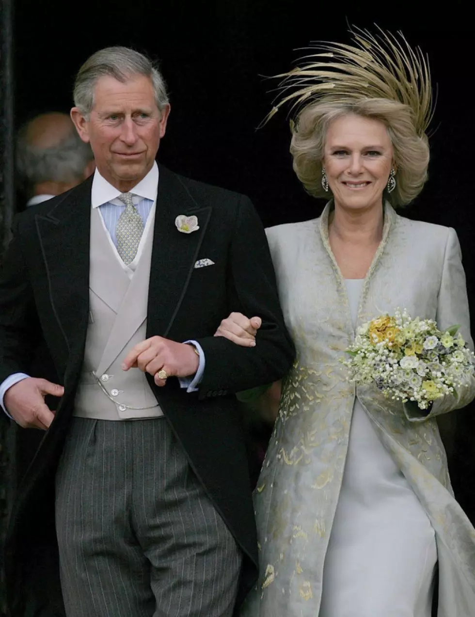 camilla parker and prince charles at their wedding