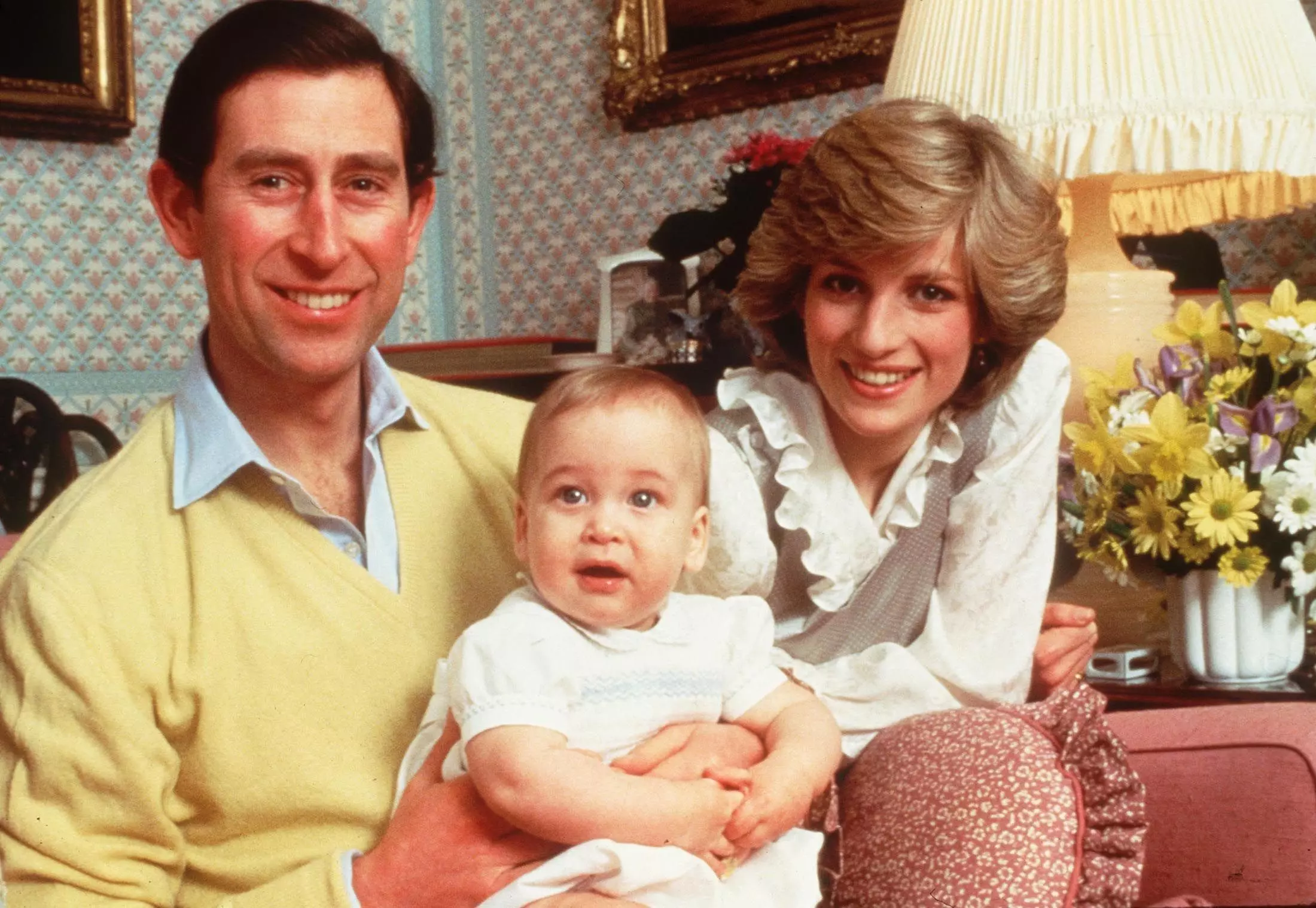 prince charles and princess diana with his son baby william