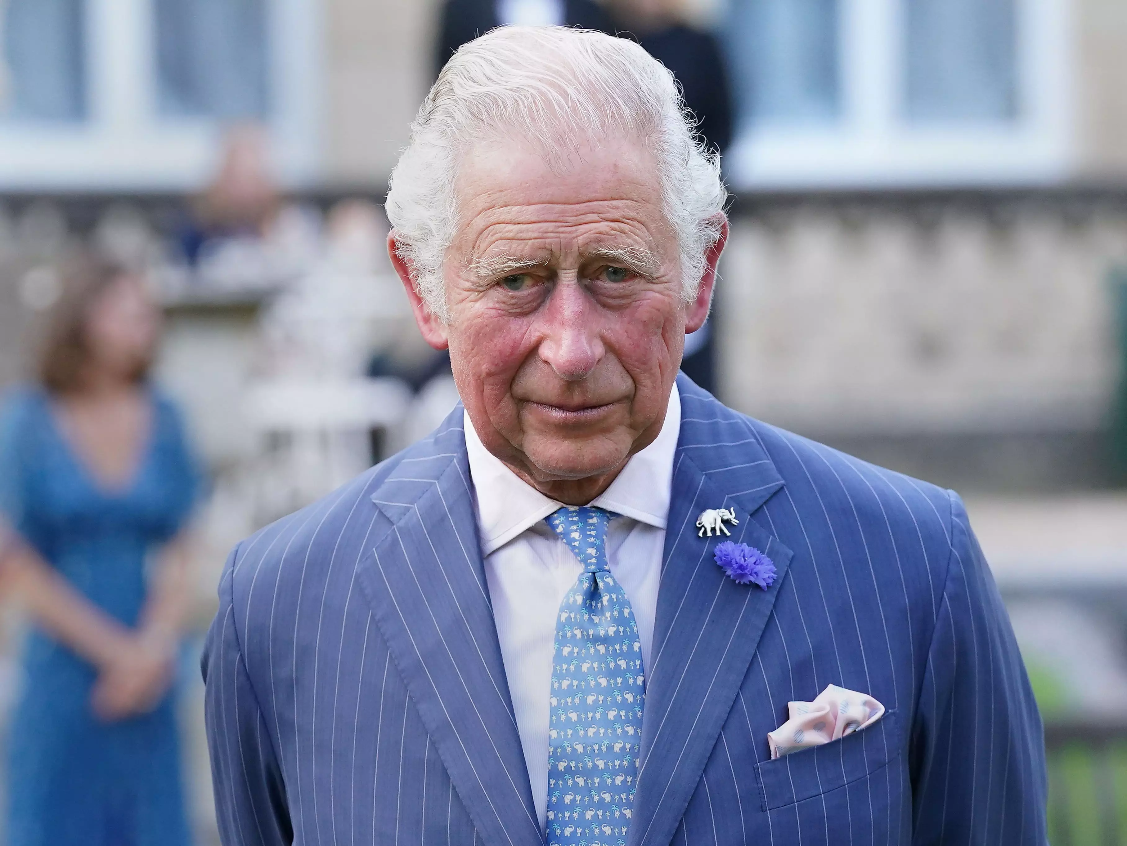 Prins Charles het glimlaggend gefotografeer