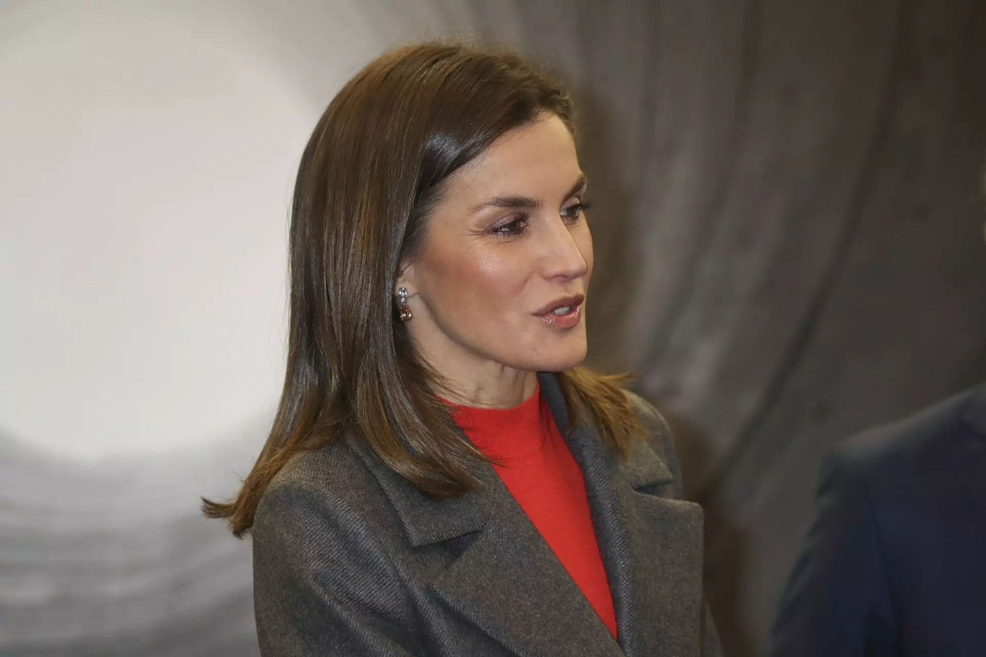 La reine Letizia Ortiz lors d'un événement au campus Repsol à Madrid