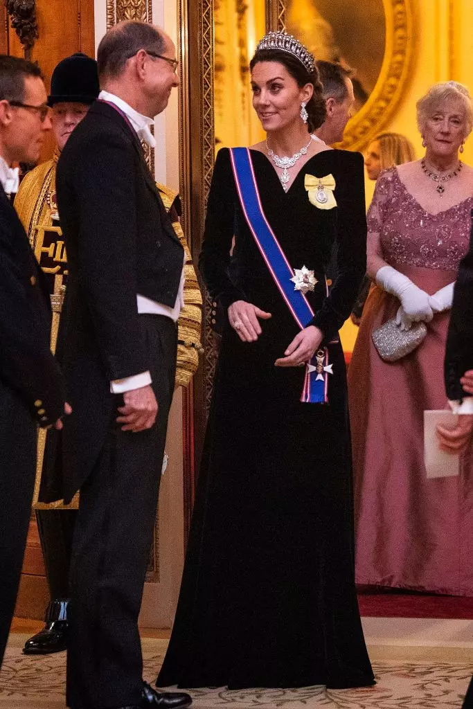 Royals Attend A Reception For The Diplomatic Corps At Buckingham Palace