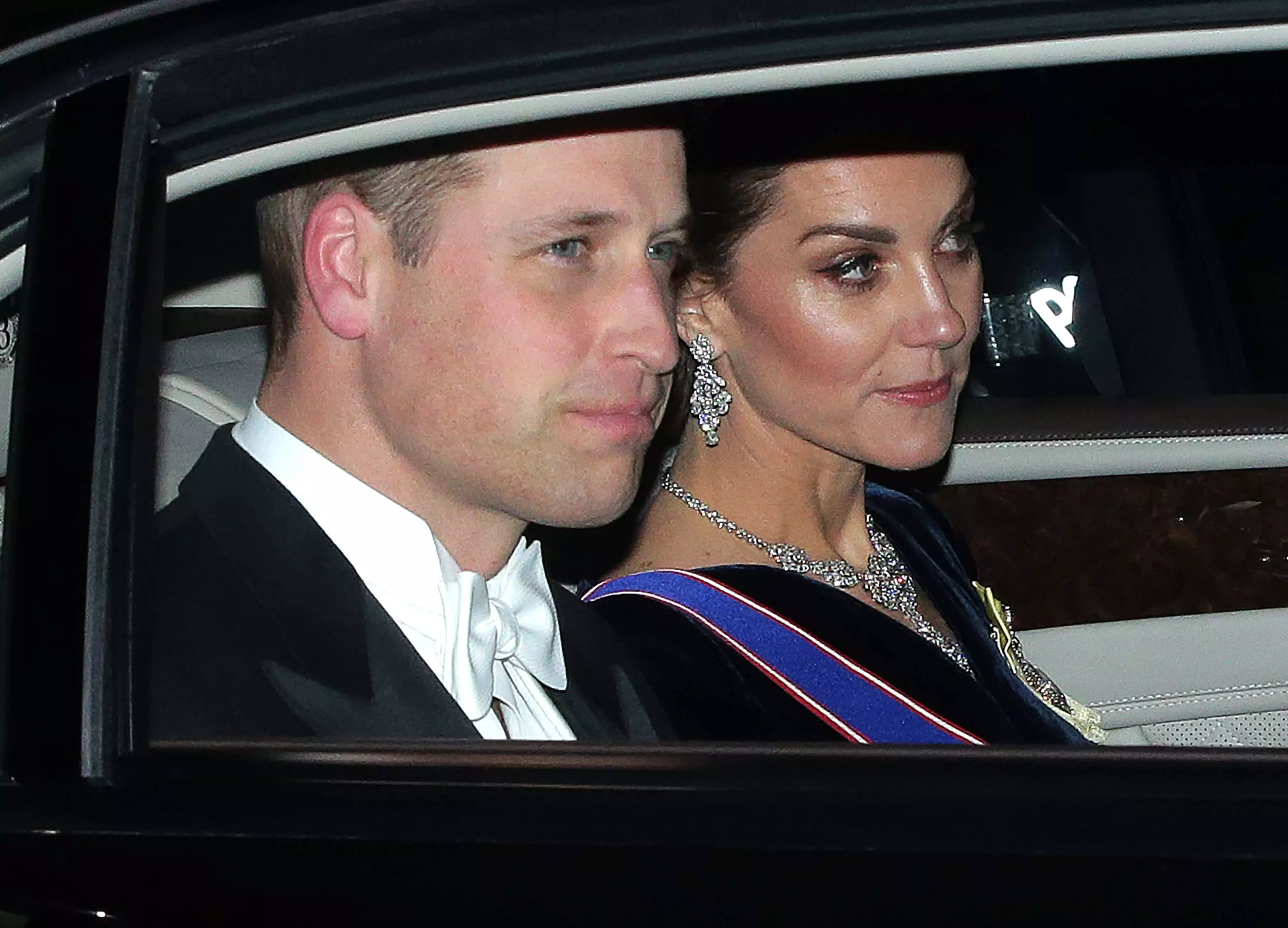 Kate Middleton dan William dari England penerimaan diplomatik