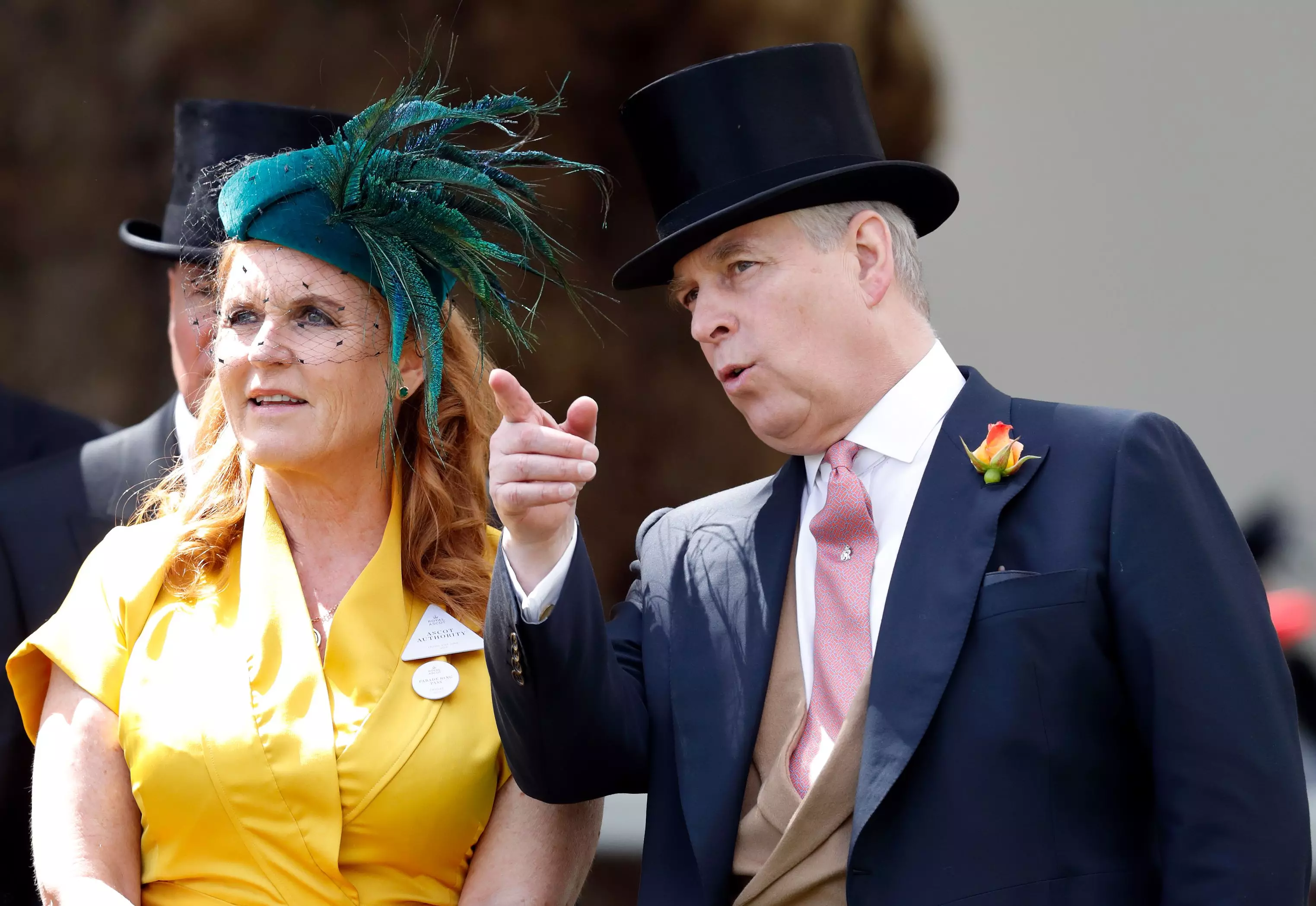 Andrew នៃប្រទេសអង់គ្លេស និង Sarah Ferguson នៅ Ascot