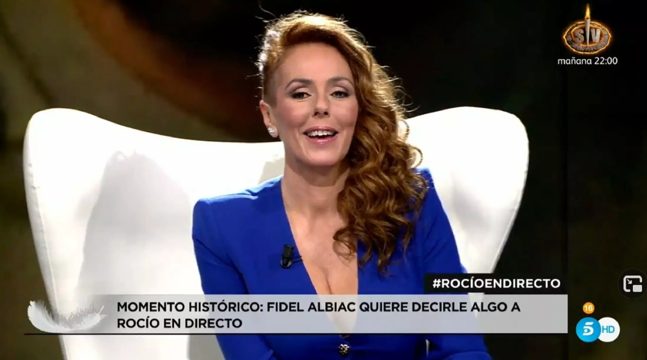 Fidel albiac ndërhyn në intervistën live me Rocío Carrasco